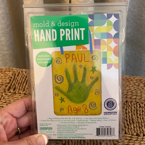 Horizon Group | Art | Horizon Design Handprint Clay Plaster Mold Kit ...